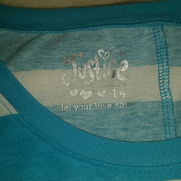 Justice | Shirts & Tops | Justice Striped Tshirt | Poshmark